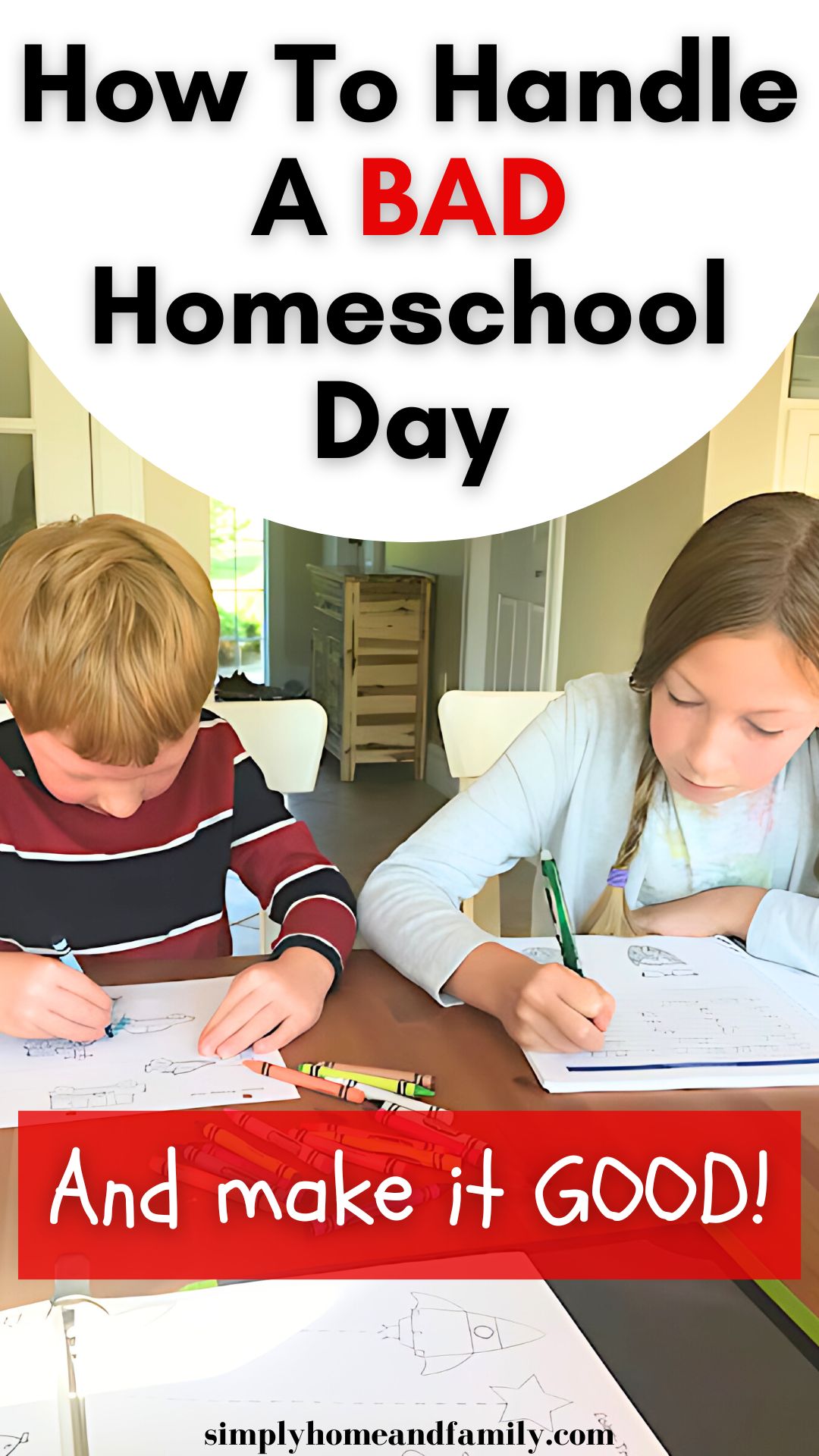 How To Handle A Bad Homeschool Day: From Hard to Good - Simply Home And ...