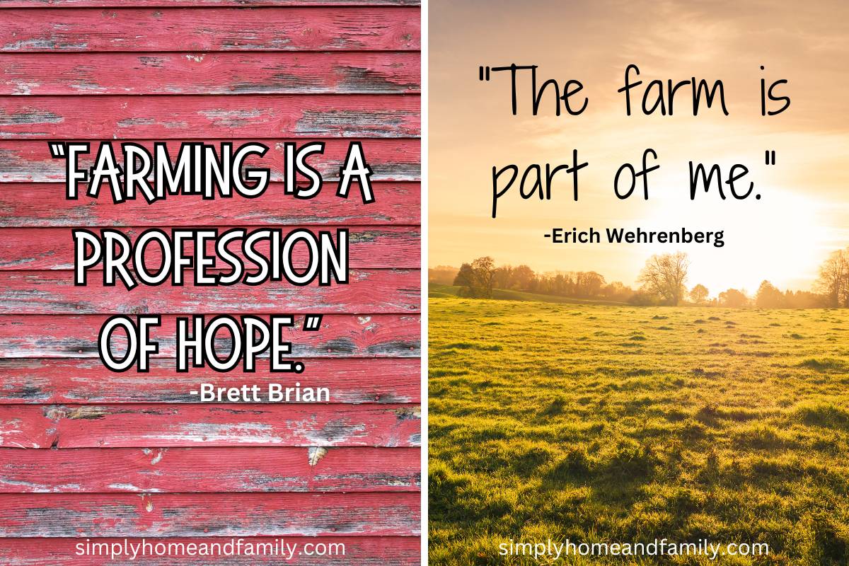 100 Inspirational Farm Life Quotes To Celebrate Farmers - Simply Home ...