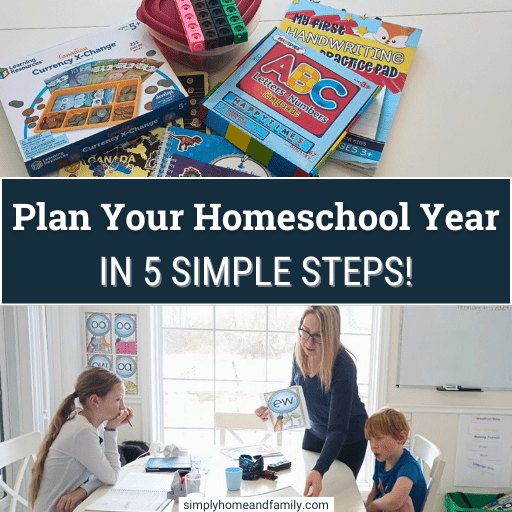 How To Plan Your Homeschool Year In 5 Simple Steps - Simply Home And Family